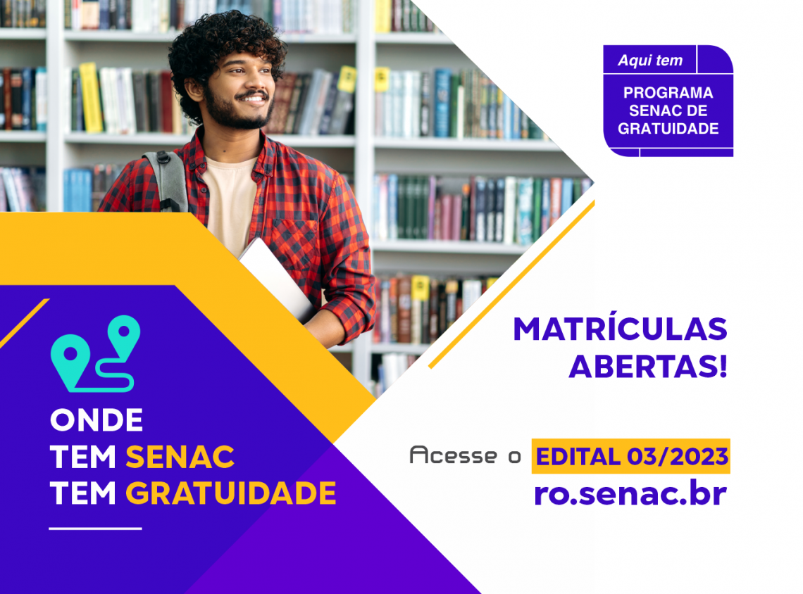 Senac Rondônia está com vagas abertas para cursos gratuitos oferecidos ... Senac Rondônia está com vagas abertas para cursos gratuitos oferecidos ...